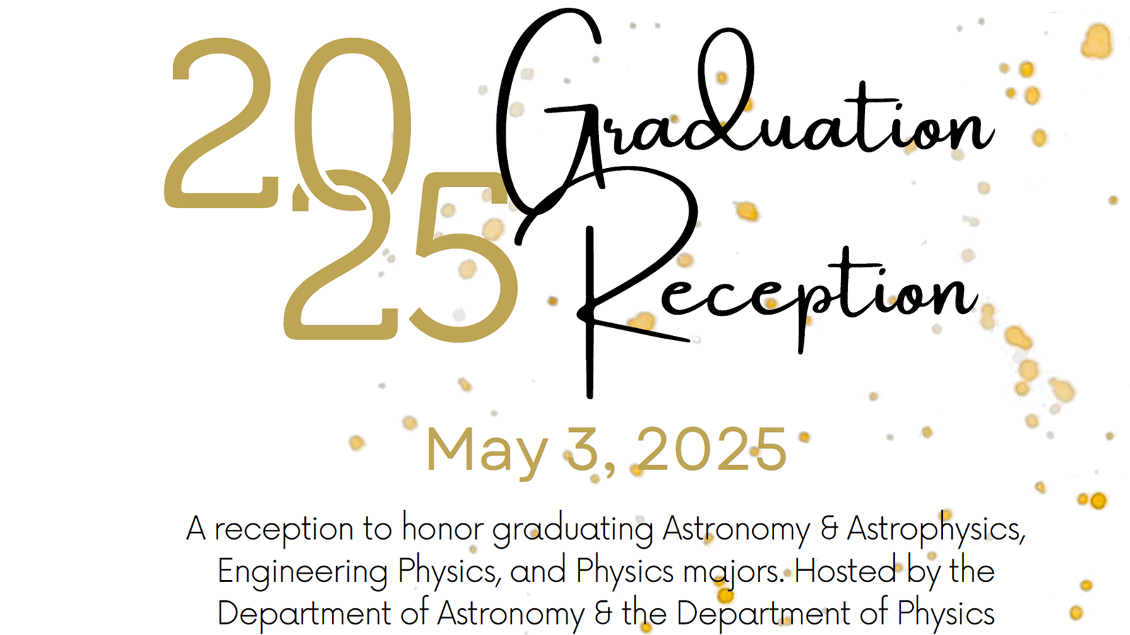 2025 Graduation Reception | Department of Physics