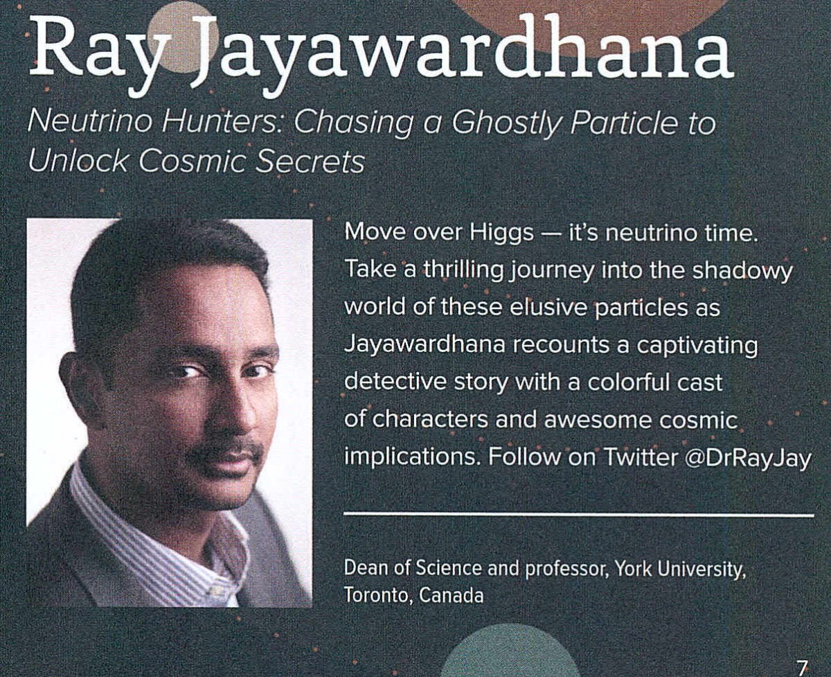 Science Sundays presents Ray Jayawardhana hosted by CCAPP | Department ...